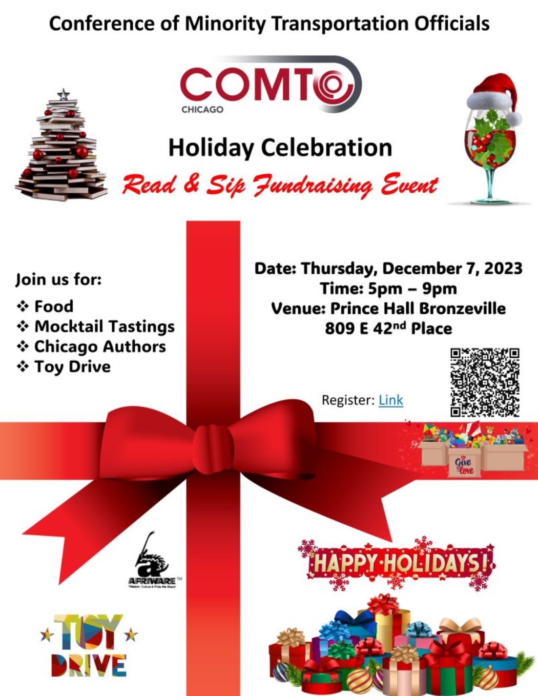 COMTO Chicago Holiday Celebration, Read & Sip | COMTO